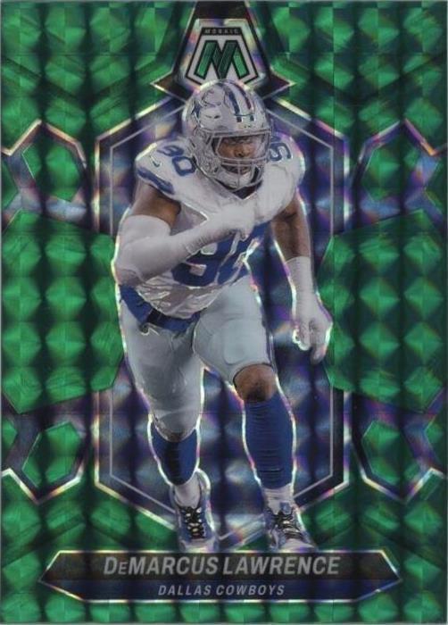 2024 Panini Mosaic - DeMarcus Lawrence #61 Green Mosaic Prizm for sale ...