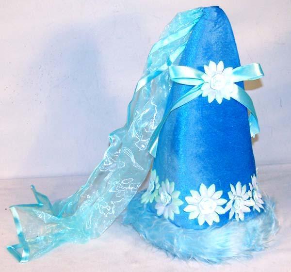 1 LITTLE KIDS BLUE PRINCESS DRESSUP HAT girls new childrens costume ...