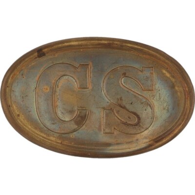 Brass Cs Csa Civil War Confederate States Cs Plate For Cartridge Box ...