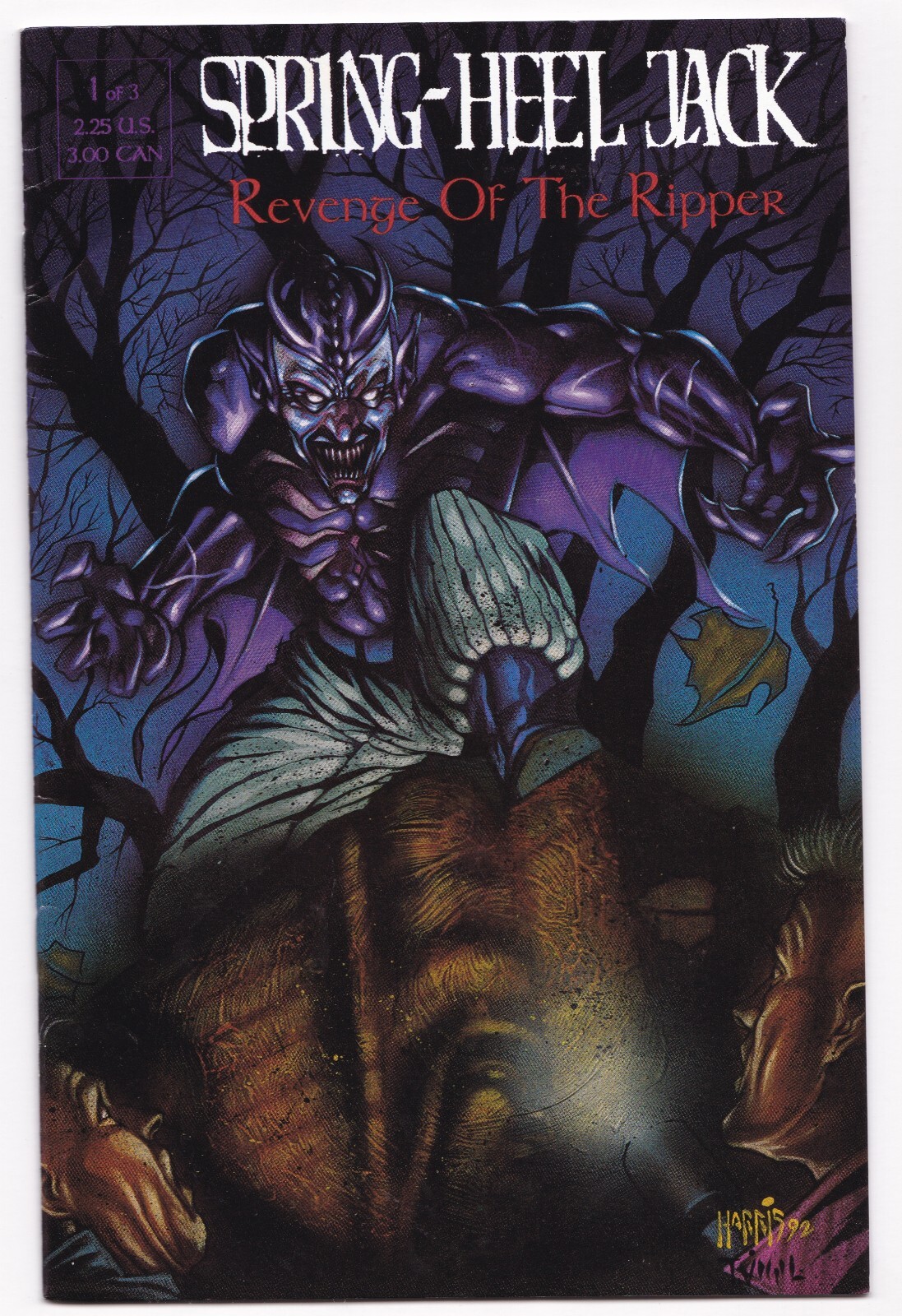 Spring Heel Jack Revenge of the Ripper #1 (1993 Rebel Studios USA ...