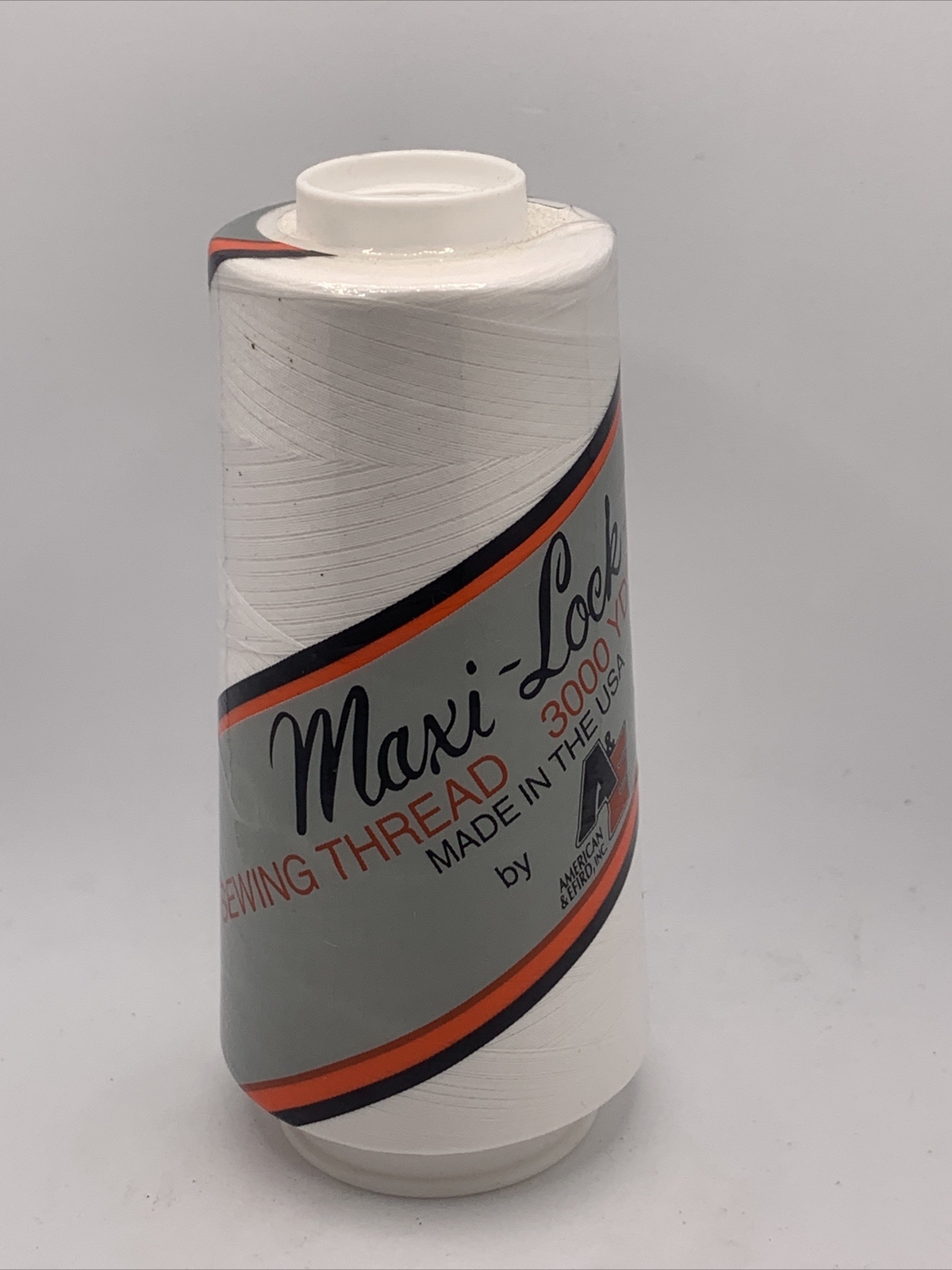 White Maxi-Lock Sewing Thread Cones USA Polyester 3000 Yds. For Serger ...