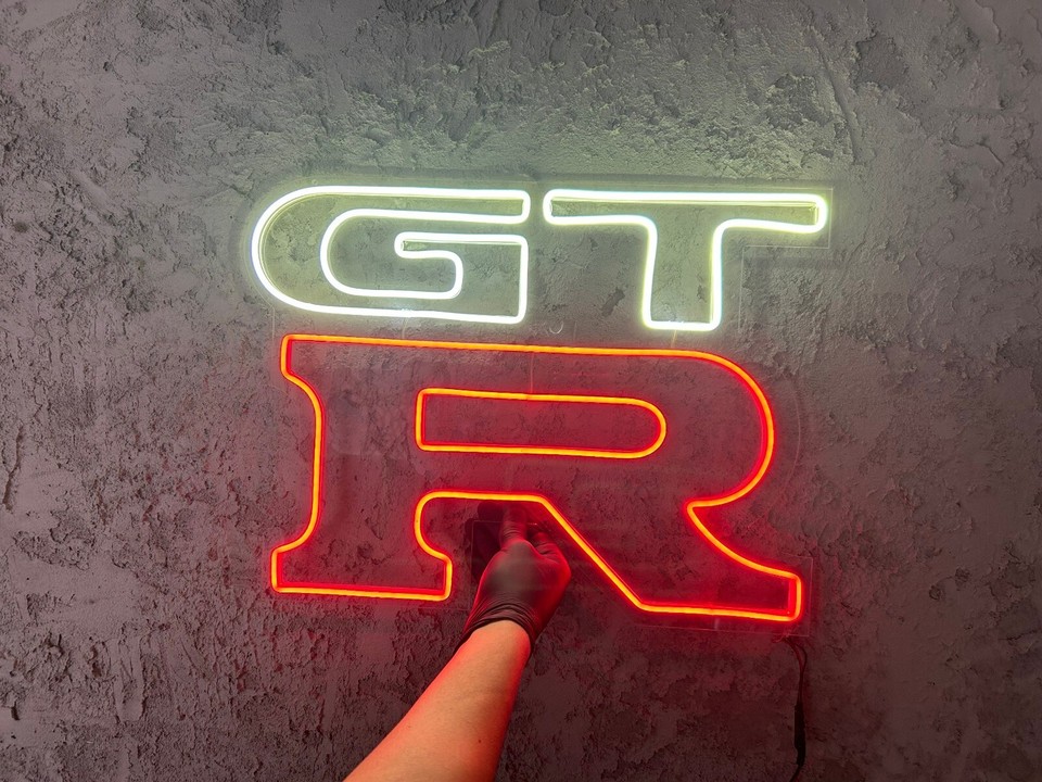 GTR Car Logo Sign Neon Sign / Led NeonSign / Custom Neon Sign Neon Sign ...
