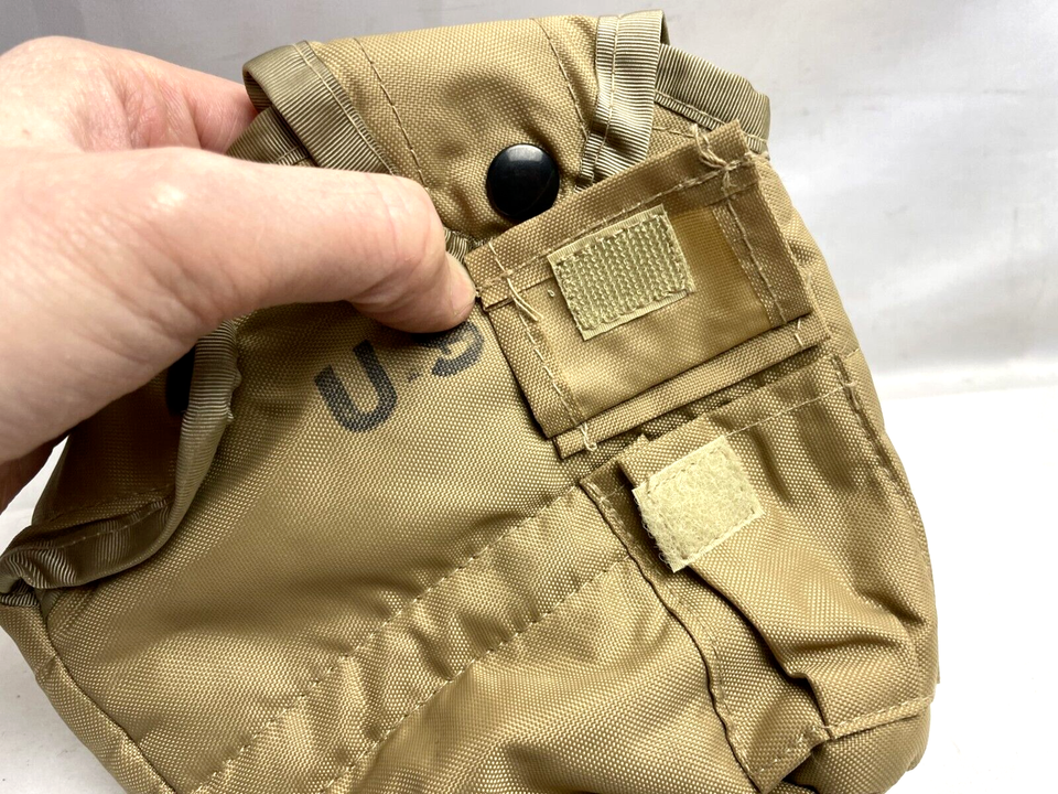 US Military Style Canteen Cover w/ ALICE Clips & USGI 1QT CANTEEN ...