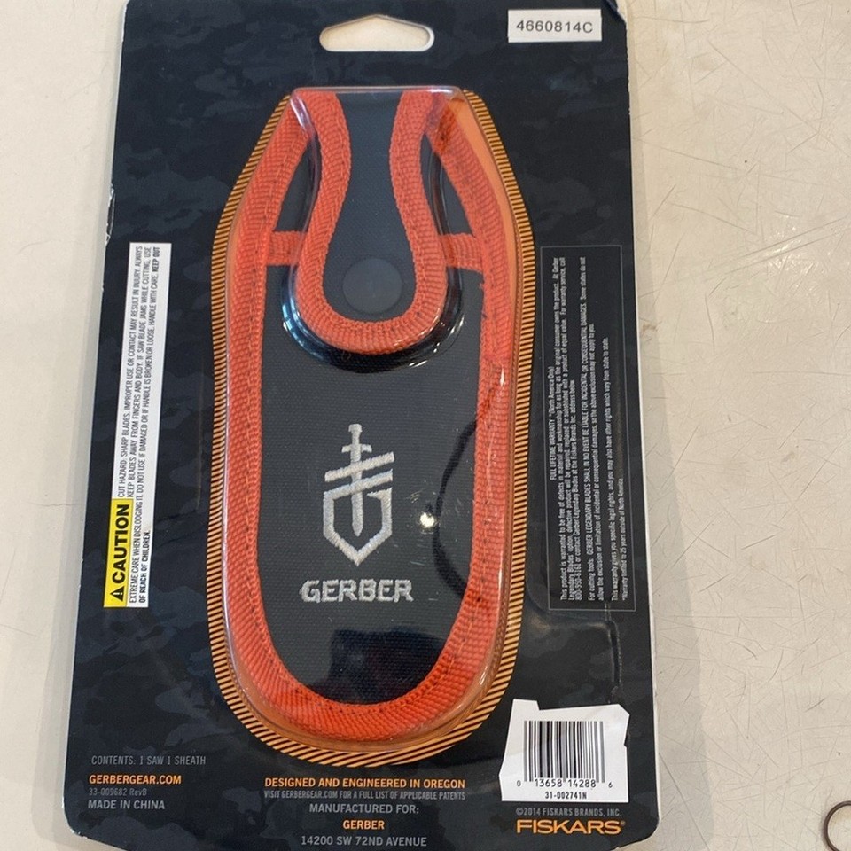 Gerber Hunting Vital Pack Saw. Fixed Blade Saw w/Case. No Slip Grip. 6 ...