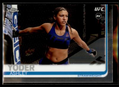 2019 Topps UFC Chrome MMA Base Set #65 Ashley Yoder RC - Strawweight | eBay