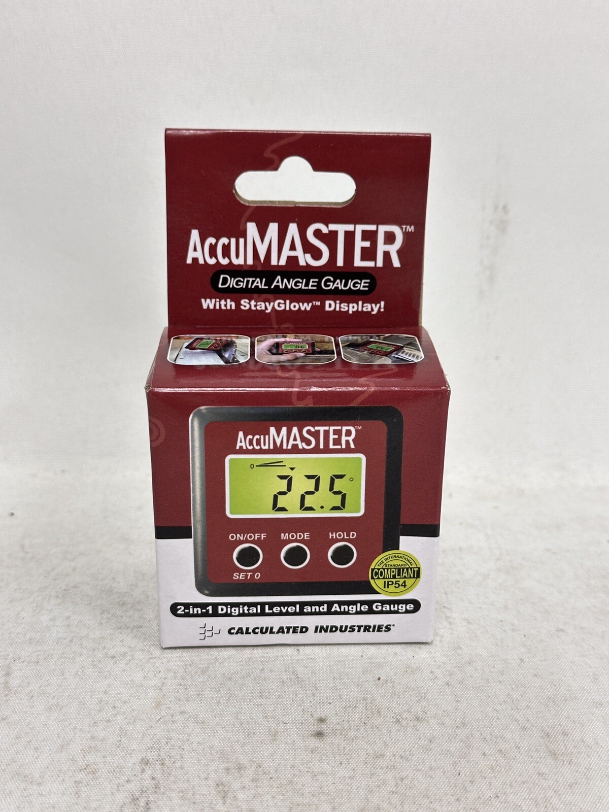 Calculated Industries AccuMaster 2-in-1 Digital Angle Gauge Model 7434 ...