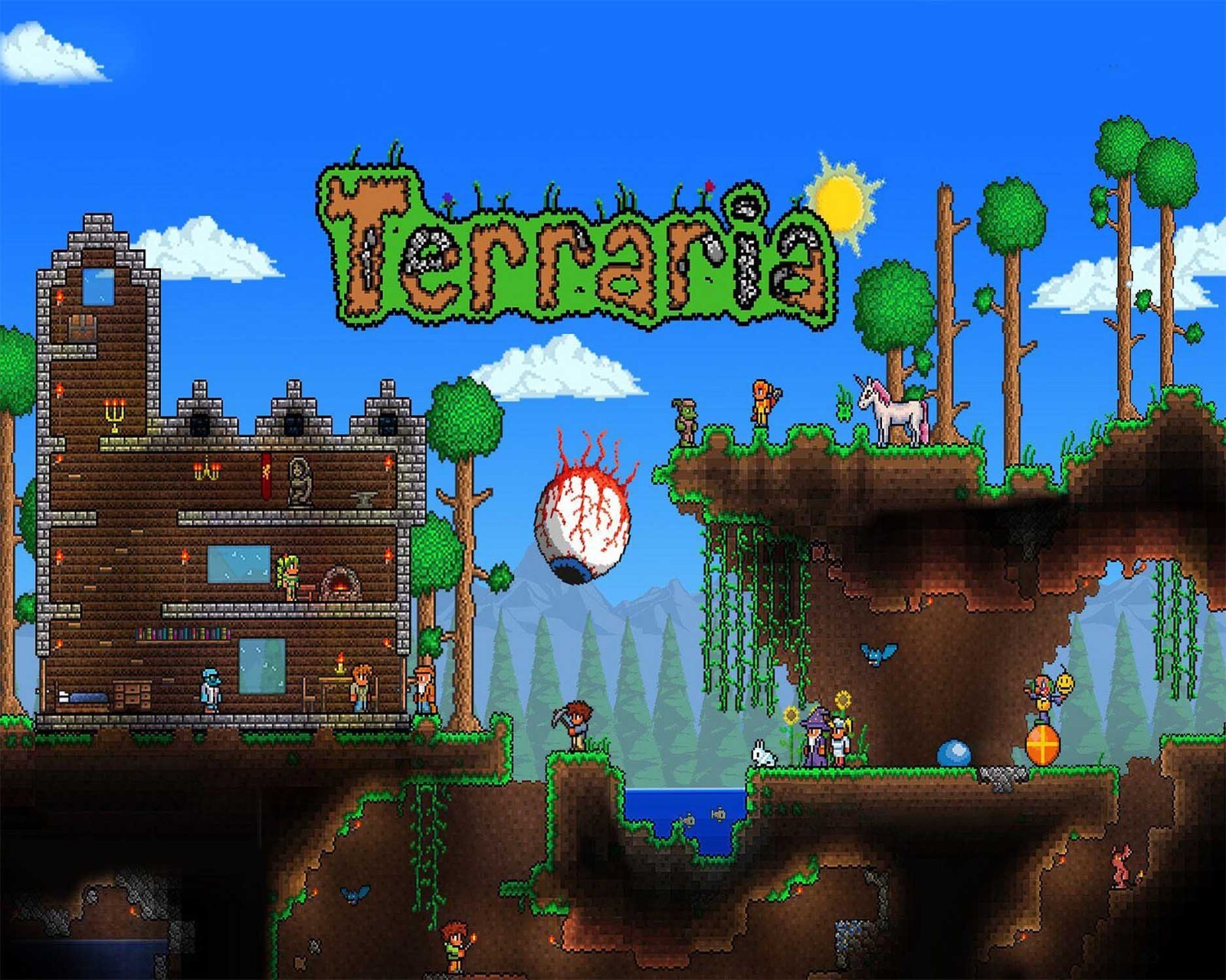 Terraria Game Poster Print Fun Kids Game photo poster print 8x10 11x14 ...