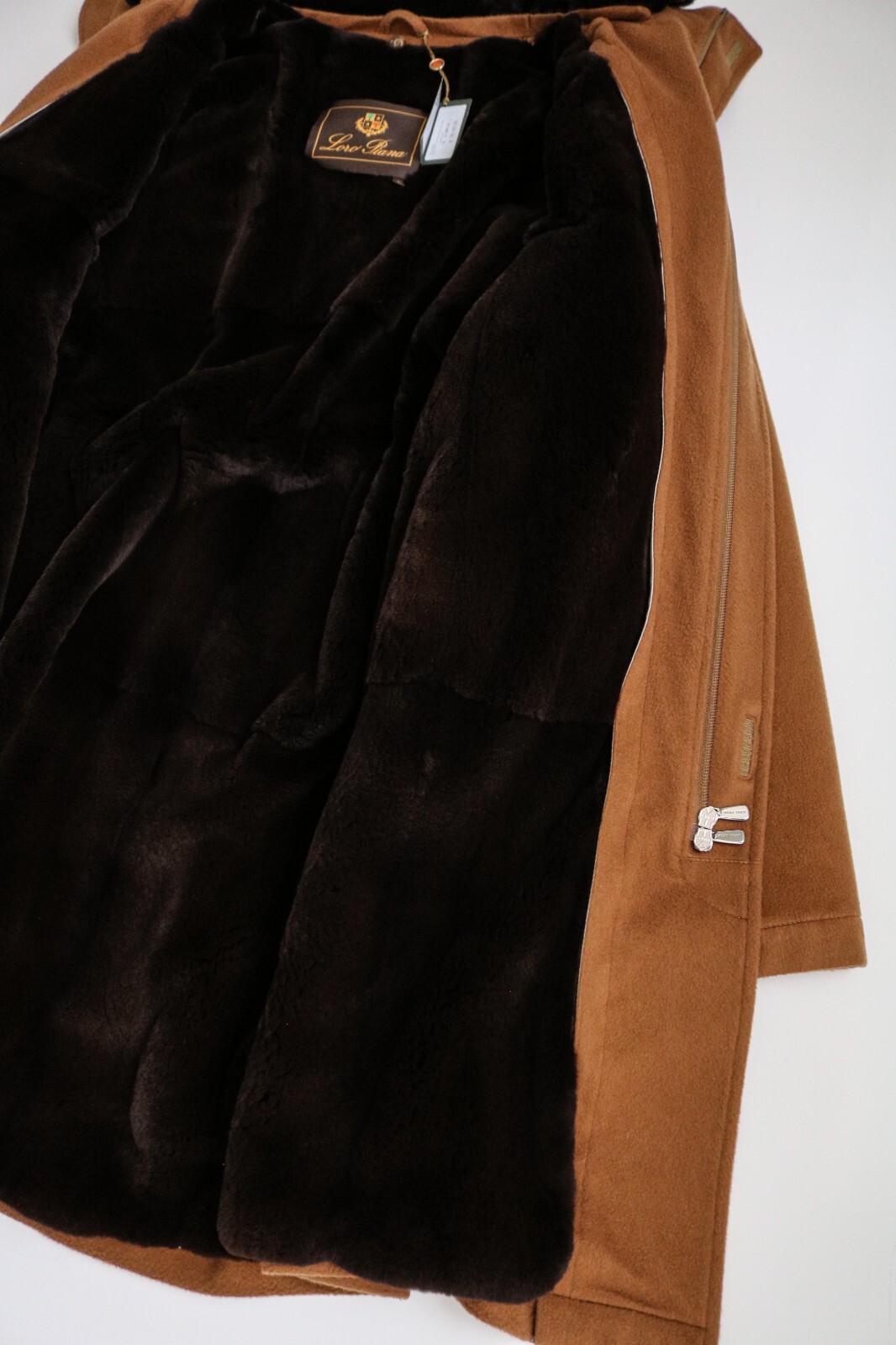 $32000 LORO PIANA 100% Vicuna Lined with Mink Fur Icer Coat Overcoat ...