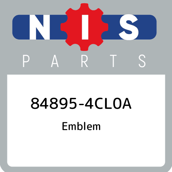 84895-4CL0A Nissan Emblem 848954CL0A, New Genuine OEM Part | eBay