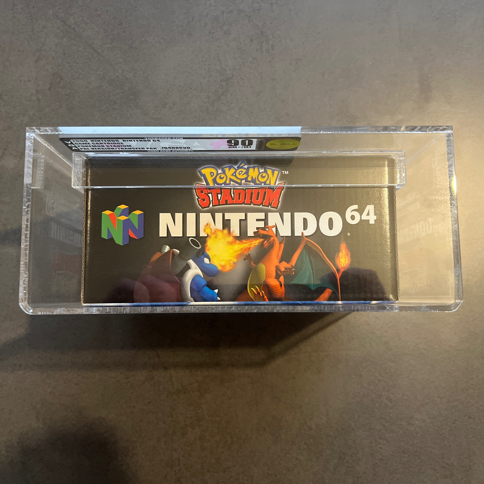 NINTENDO 64 - POKEMON STADIUM TRANSFER PAK - VGA 90 NM+/MT GOLD NEU ...