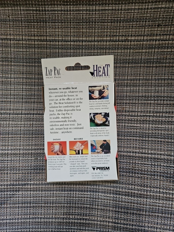 NEW Zap Pac Heat Pack Prism Enterprises The Heat Solution NIB | eBay