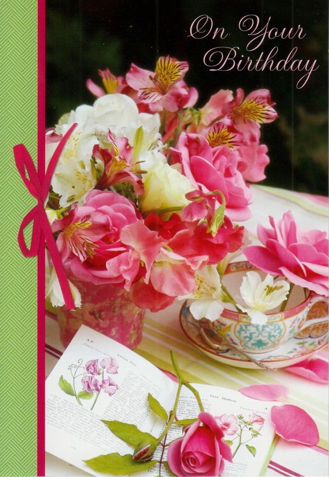 Birthday Teacup Wishes Flowers Christian Religious With Scripture ...