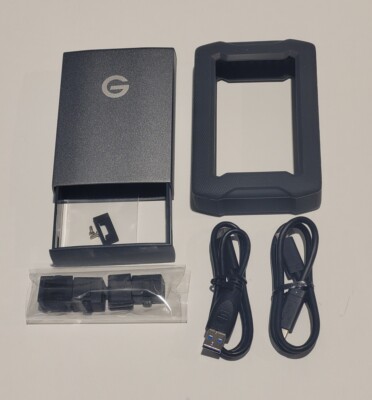 G-DRIVE 2.5" ArmorATD Rugged Portable Enclosure ONLY + Set of 2 USB C ...