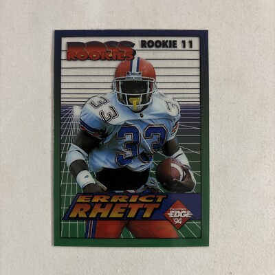 1994 Collector's Edge Boss Rookies #11 Errict Rhett Buccaneers Florida ...