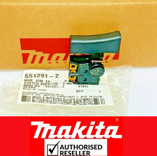 GENUINE MAKITA SWITCH TRIGGER SGES115C-5 651291-2 CIRCULARSAW 5604R ...