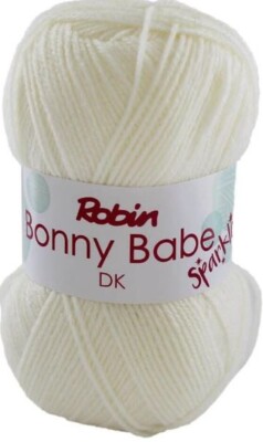 Robin Bonny Babe Sparkle white DK 5 ball pack (500grams) | eBay UK