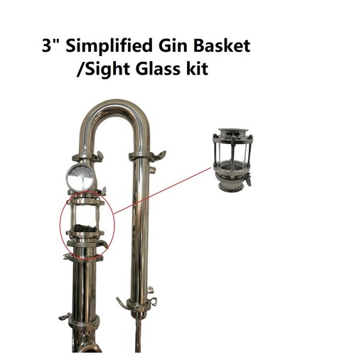 Simplified 3" Gin Basket/Sight Glass Kit for 3" Modular Stills | eBay ...