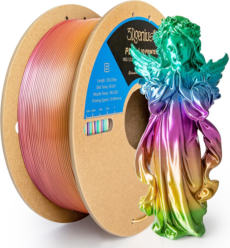 Silk Rainbow PLA Filament 1.75Mm Silk PLA 3D Printer Filament Shiny ...