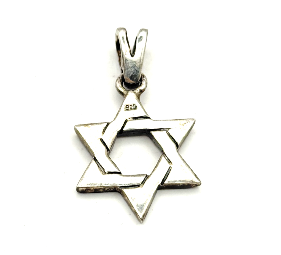 925 Sterling Silver Star of David Pendant | eBay UK