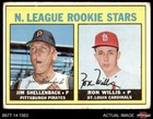 1967 Topps #592 Ron Willis NL Rookies Pirates / Cardinals ROOKIE 1 ...