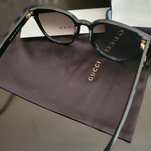 Gucci GG1122SA 001 Black Gradient Women Sunglasses NEW | eBay