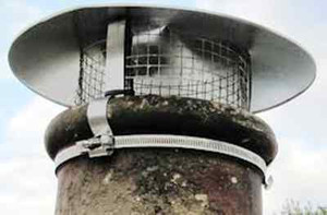 chimney cowl bird guard multi fuel galvanized steel rain house flue ...