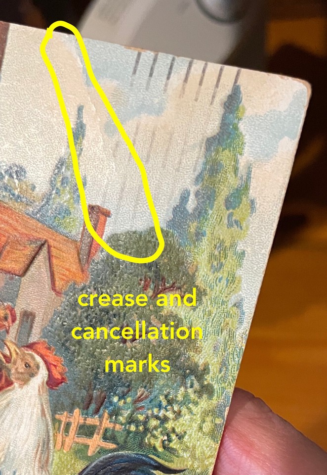 Antique Happy Easter Postcard Rooster Crowing Hen House Chicks 236 ...