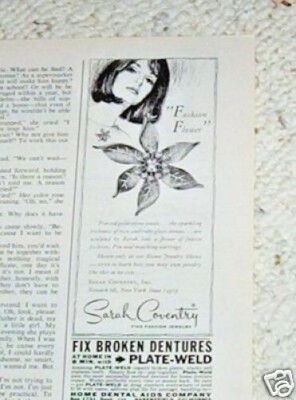 1967 small print ad -Sarah Coventry Jewelry- Fashion Flower vintage ...