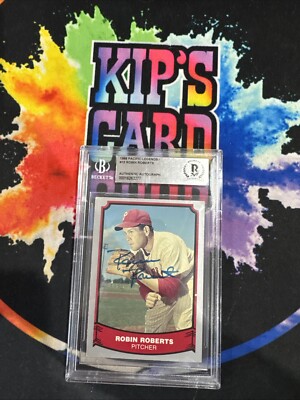 Robin Roberts Signed 1988 Pacific Legends #15 Card Beckett Auto | eBay