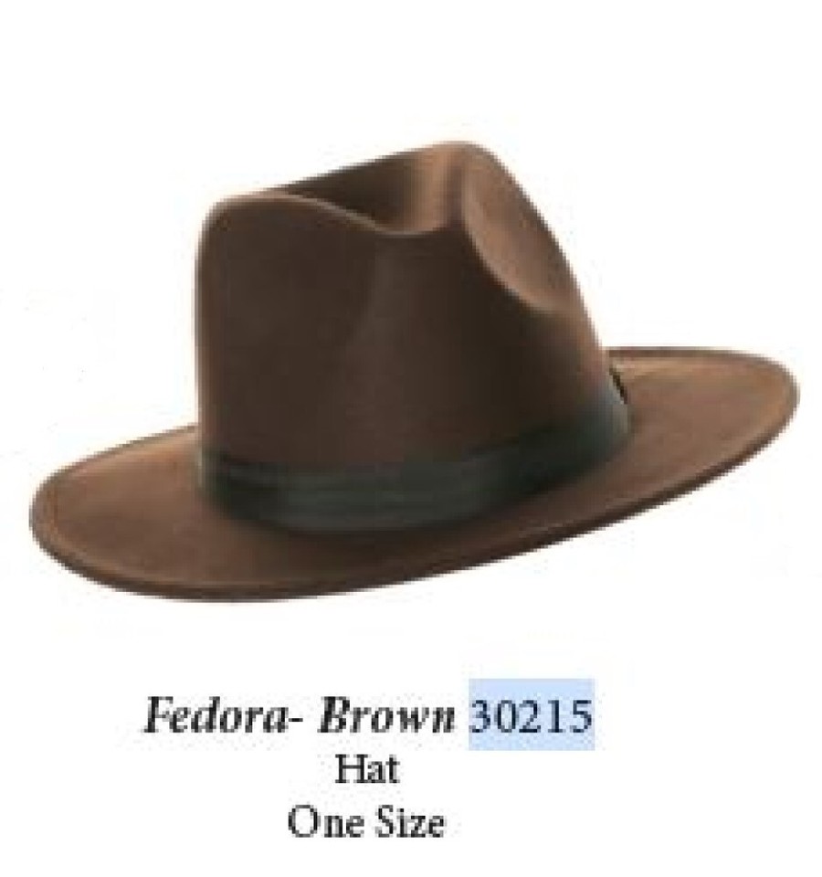 Brown PermaFelt Fedora Indiana Jones Hat Gangster Freddy Krueger | eBay