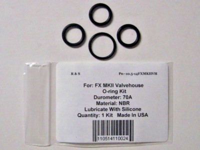 FX Impact MKII Valve house O-Ring Kit / R&S 10.5-14FXMKIIVH / NBR ...