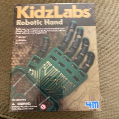 New 4M Kidzlabs Robotic Hand Kit - DIY Mechanical Robot Science - STEM ...