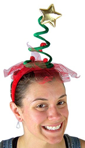 Christmas Tree Spring Spiral Holiday Party Headband | eBay