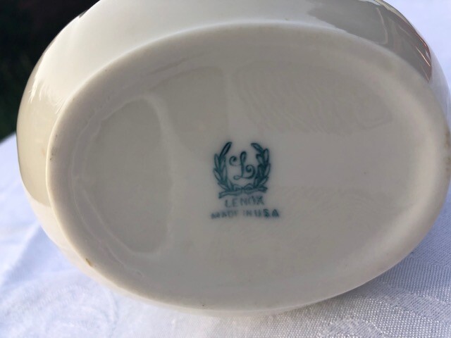 Lenox Colonial Collection Cream Milk Pitcher 1931-1953 Green Mark USA ...