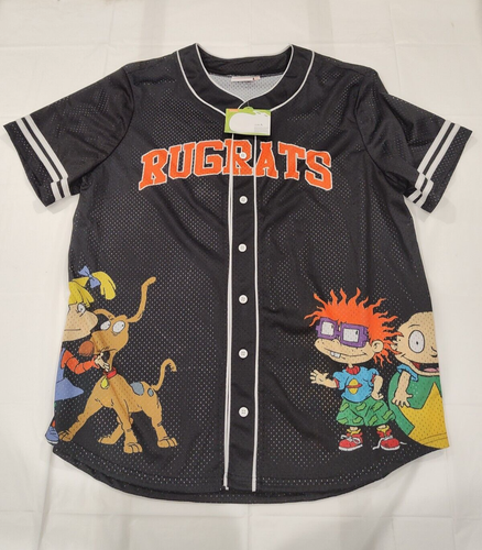 Nickelodeon Rugrats Adult Reptar T-shirt Baseball Jersey Size 3X | eBay