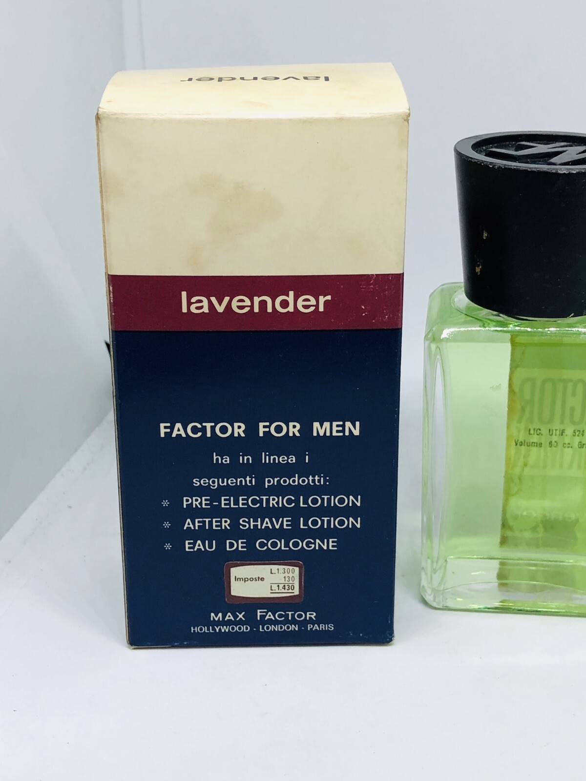 MAX FACTOR POUR HOMMES LAVANDE VINTAGE Parfum Cologne Homme 60 Ml ...