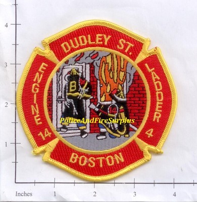 Massachusetts - Boston Engine 14 Ladder 4 MA Fire Dept Patch - Dudley ...