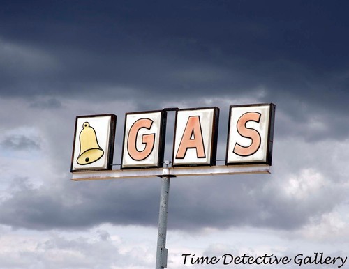 Vintage Bell Gas Station Sign, Truxton, Arizona - Giclee Photo Print | eBay