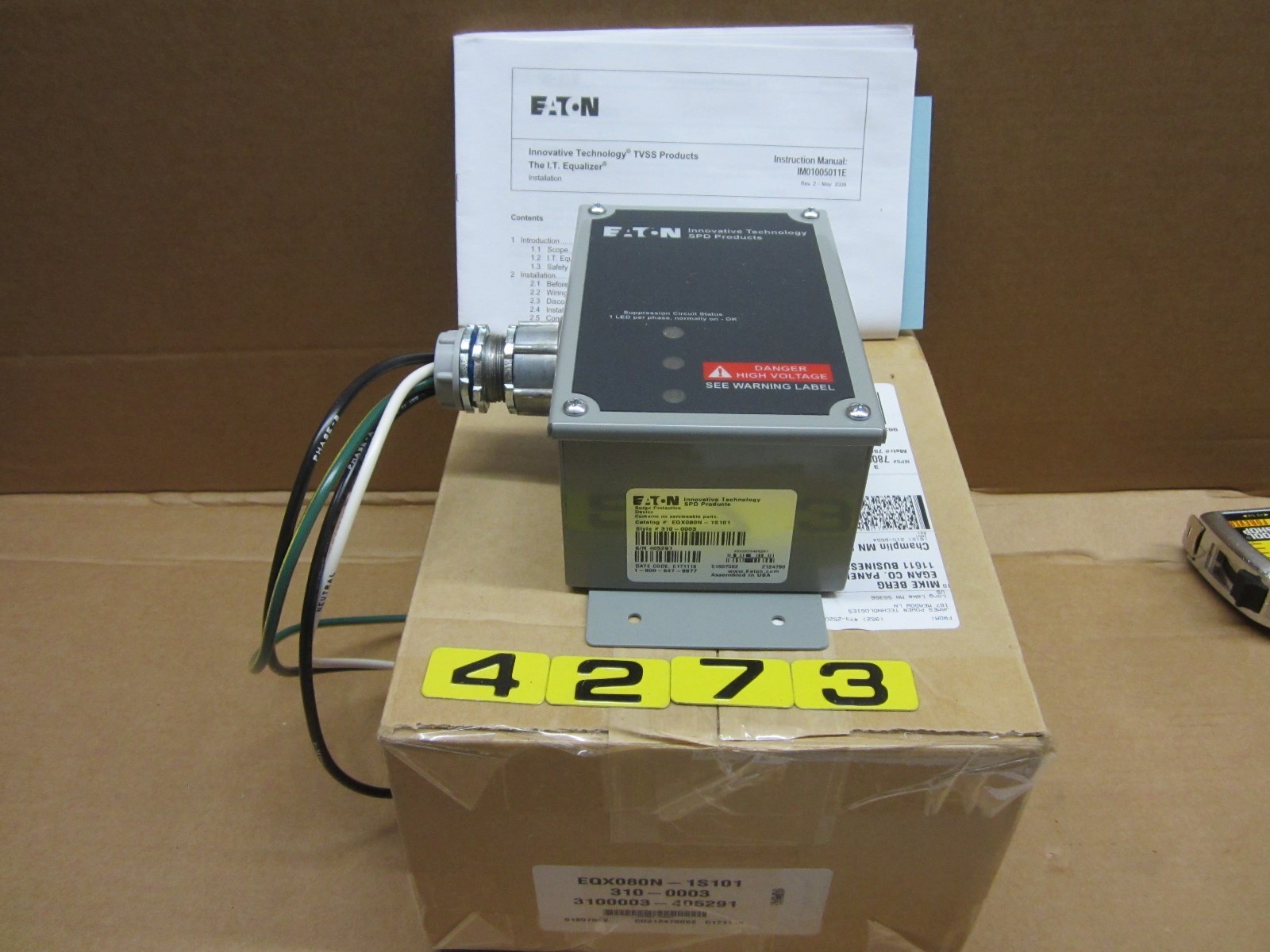EATON I T EQUALIZER SURGE PROTECTOR EQX080N-1S101 | eBay