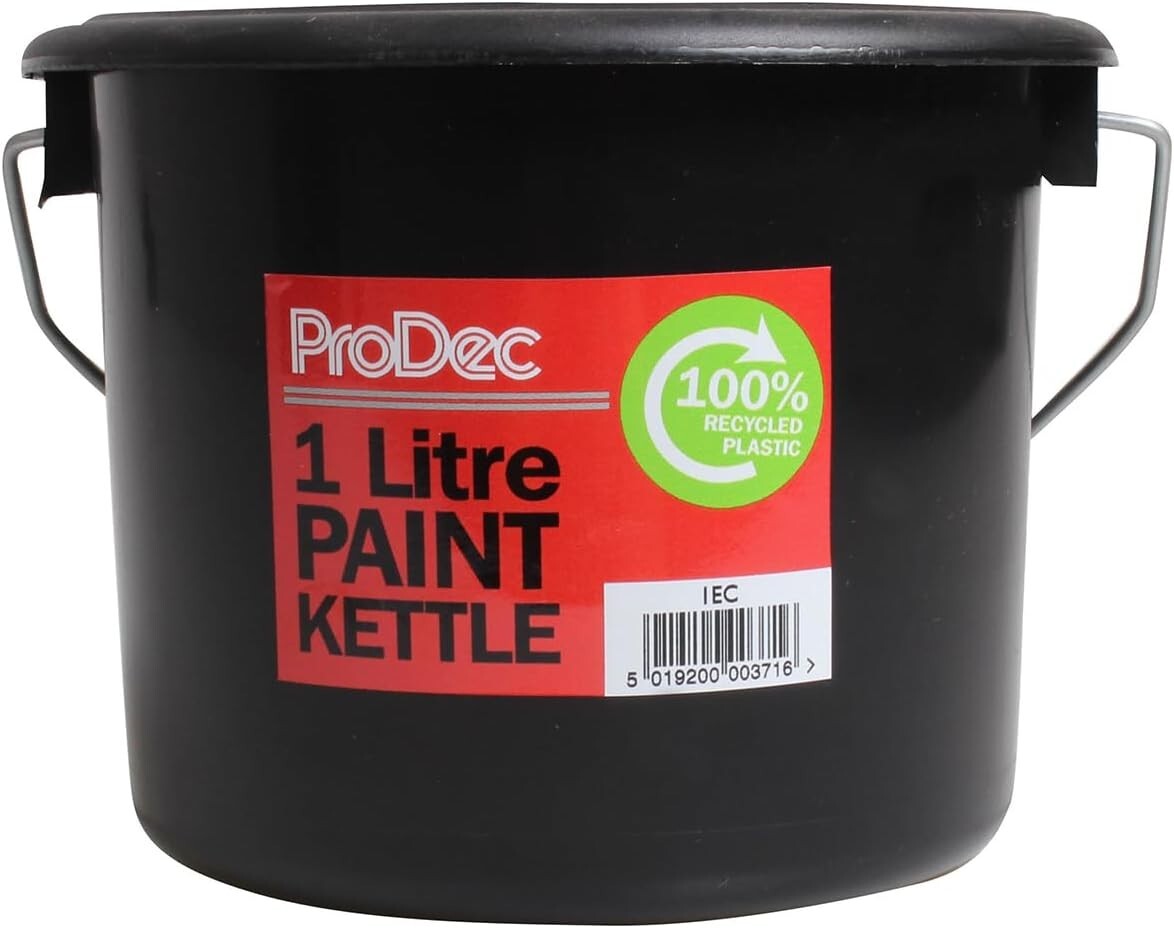 ProDec Paint Kettle Painters Bucket Can Decorating Pot 1 Litre Plastic ...