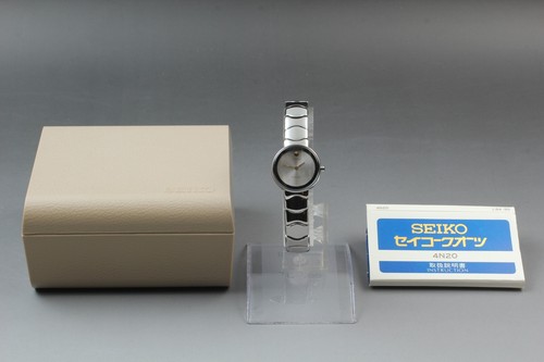 [N MINT] Seiko Exceline 4N20-0120 SWDG019 Silver Round Quartz Womens ...