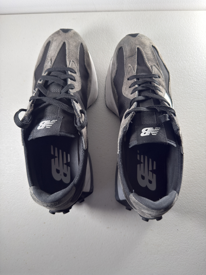 NEW BALANCE 327 LOW MS327GRM TRAINERS SNEAKERS MEN SHOES BLACK/GREY ...