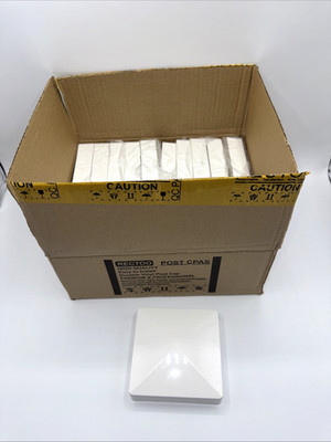 Vinyl Fence Post Caps 4" x 4" Pyramid White PVC Deck Post Top 20 Pack ...