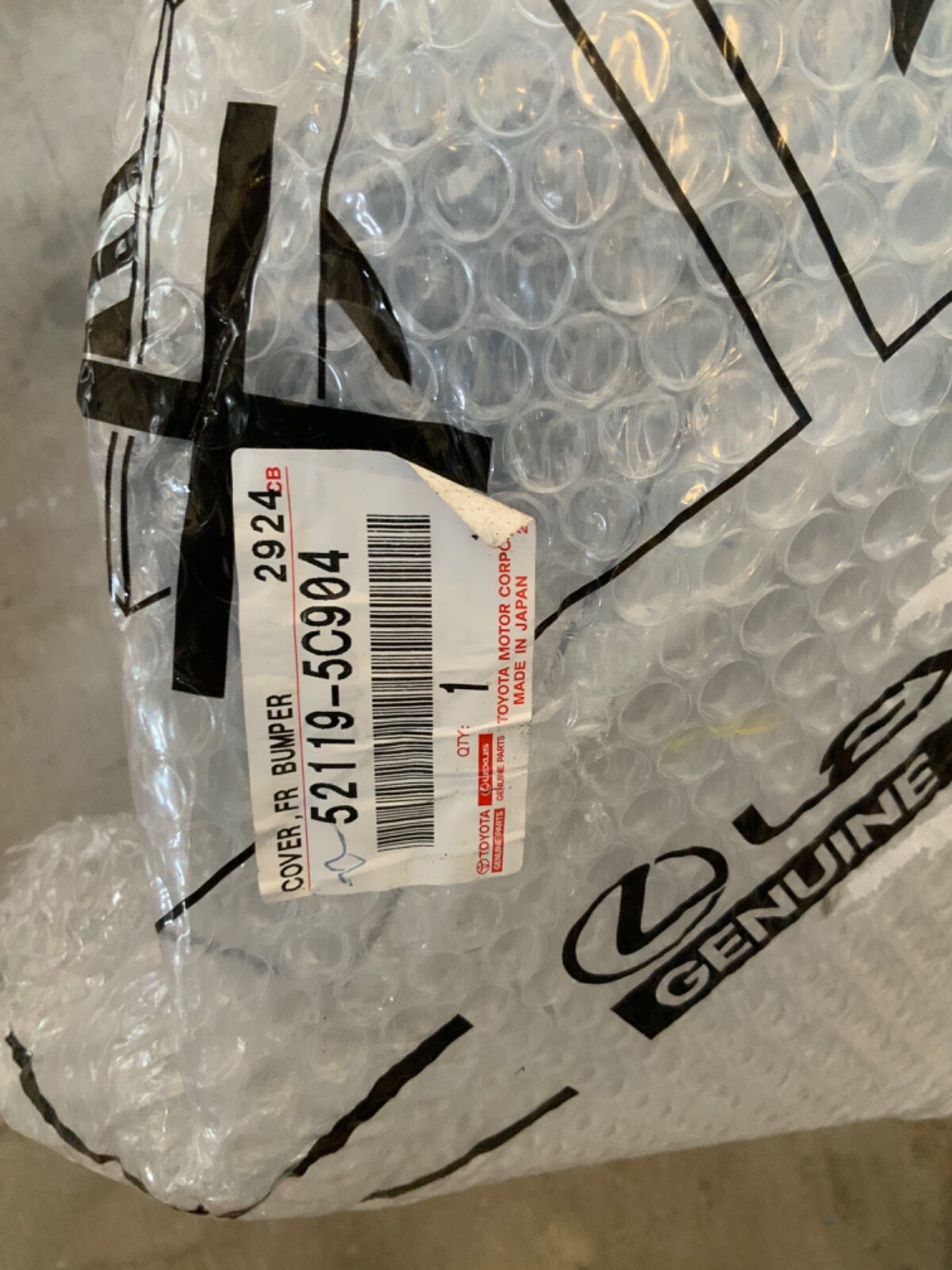 521195C904 Toyota Cover FR Bumper 52119-5c904 Genuine OEM Part for sale ...