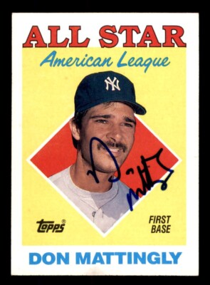 1988 Topps Baseball #386 Don Mattingly Signed Auto Autograph (no COA ...