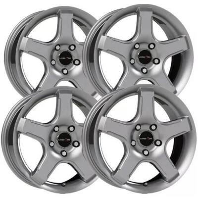 (Set-4) Vision 14 15x6.5 4x4.5 4x114.3 38mm silver Wheels Rims 15 Inch ...