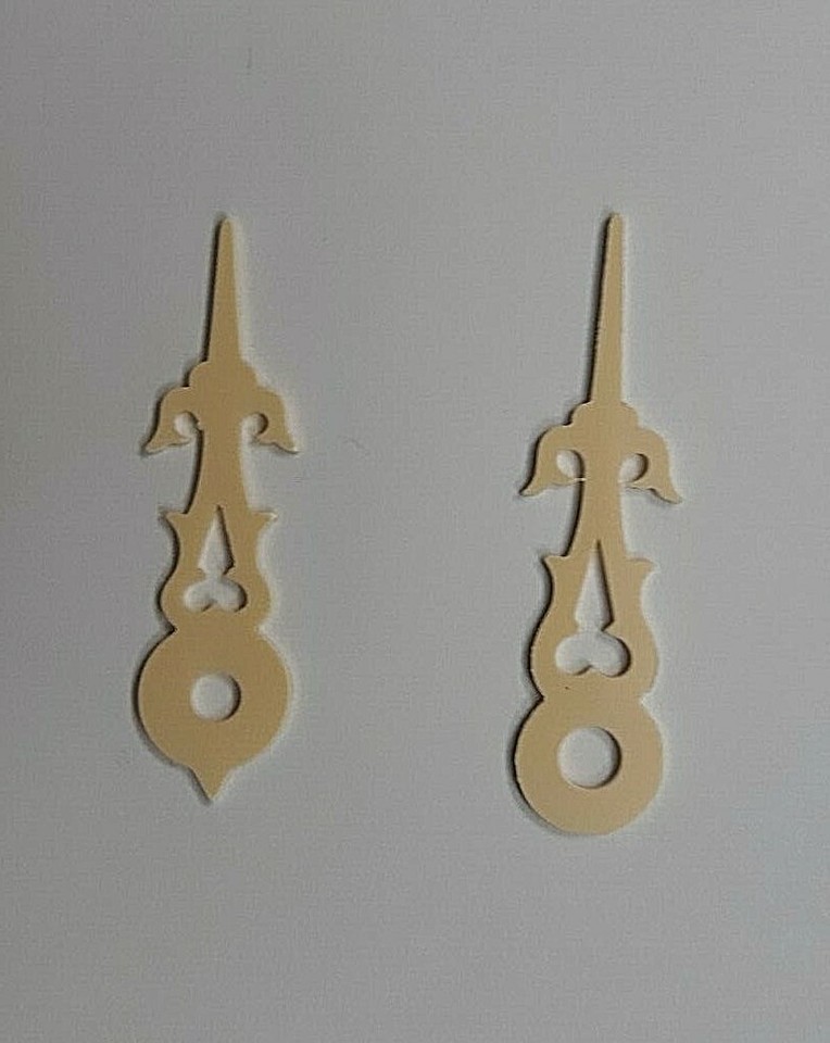 CUCKOO CLOCK HANDS CREAM ROUND HOLE MANY SIZES | eBay