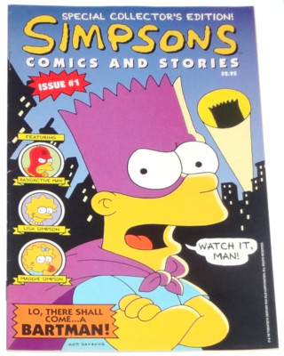 SIMPSONS COMICS AND STORIES #1 VF- 1993 WELSH BARTMAN 1st APPEARANCE ...