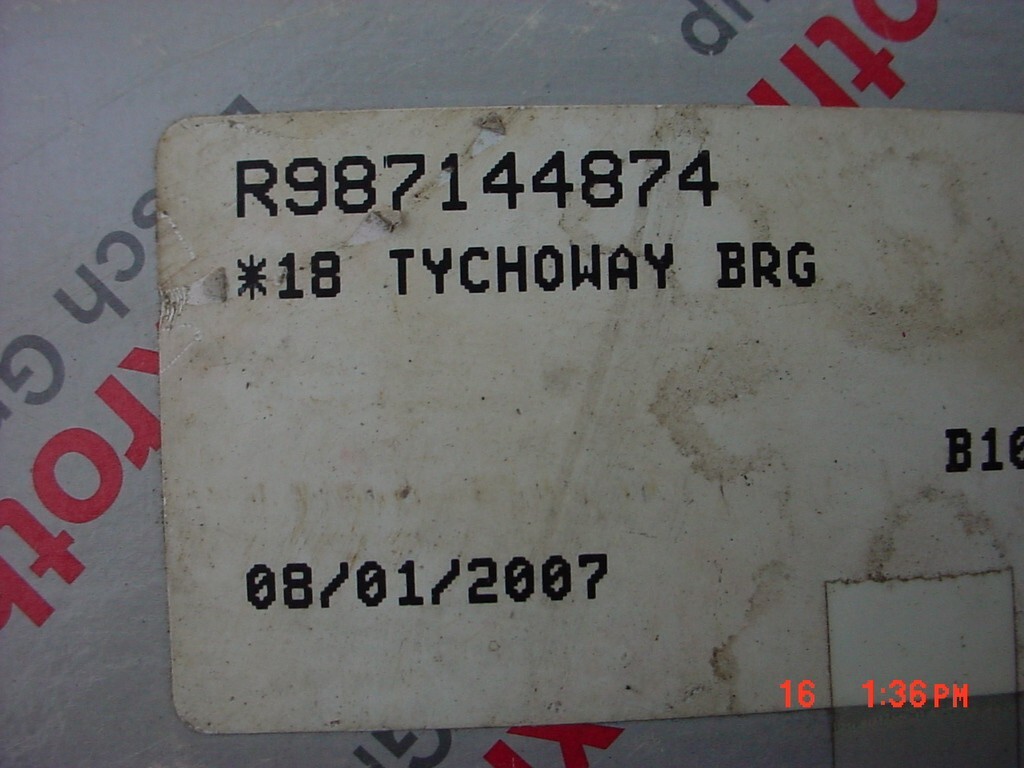 Bosch Rexroth R987144874 Tychoway Linear Roller Bearing with Buna Band ...