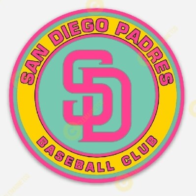 San Diego Padres STICKER - City Connect Colors MLB California SD ...